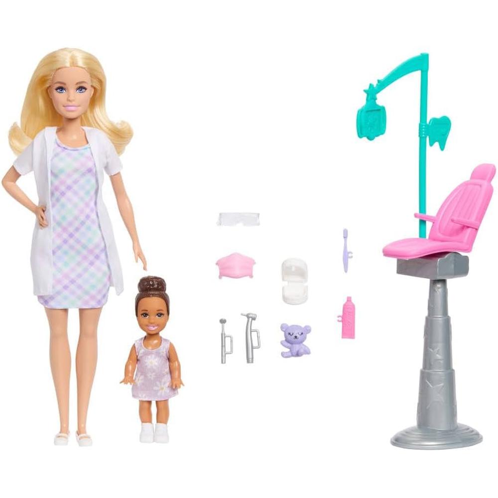 BARBIE DENTISTA SET MUÑECA RUBIA CON BEBÉ | plazaVea - plazaVea