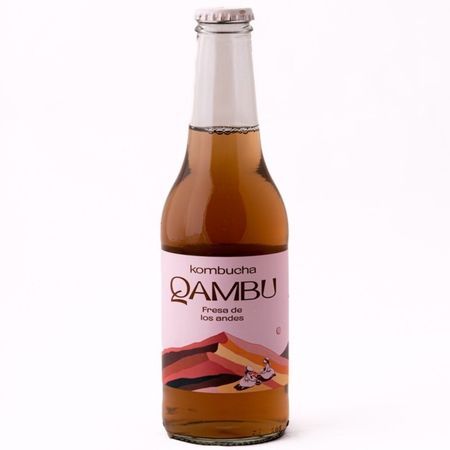 SIXPACK - QAMBU KOMBUCHA FRESA DE LOS ANDES BT 350ML - plazaVea