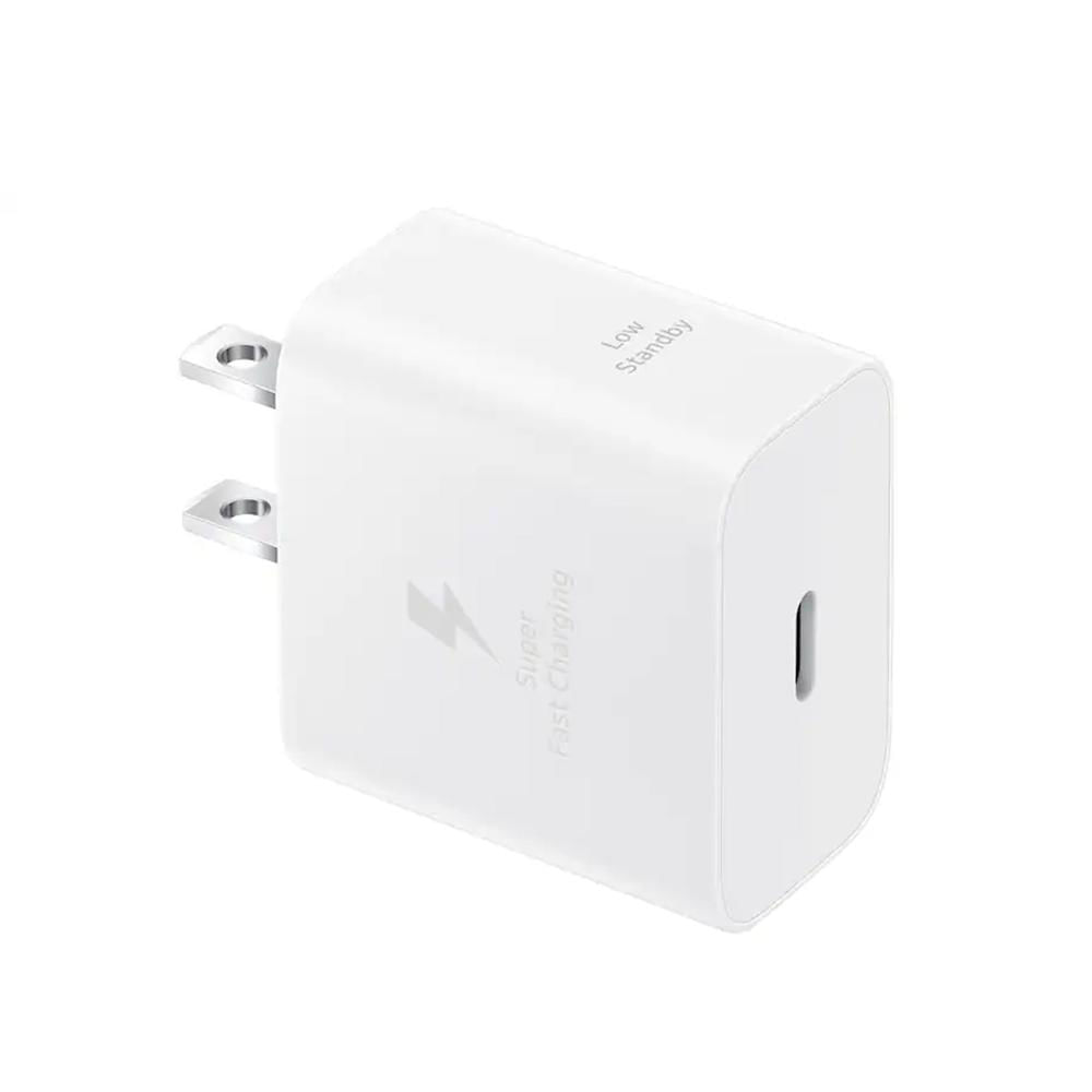 Cargador Pared Samsung 60W Original Low Standby Tipo C Blanco - plazaVea