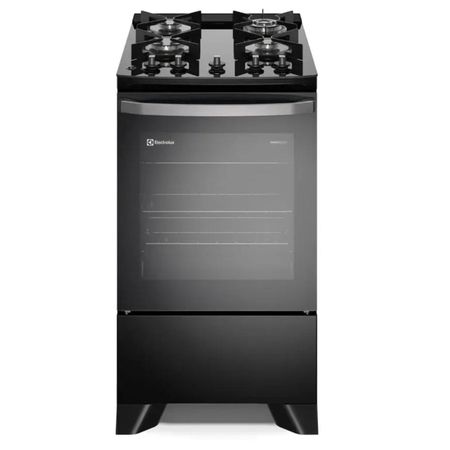 Cocina Electrolux FE4GP4H 4 Hornillas Gas Color Negro - plazaVea