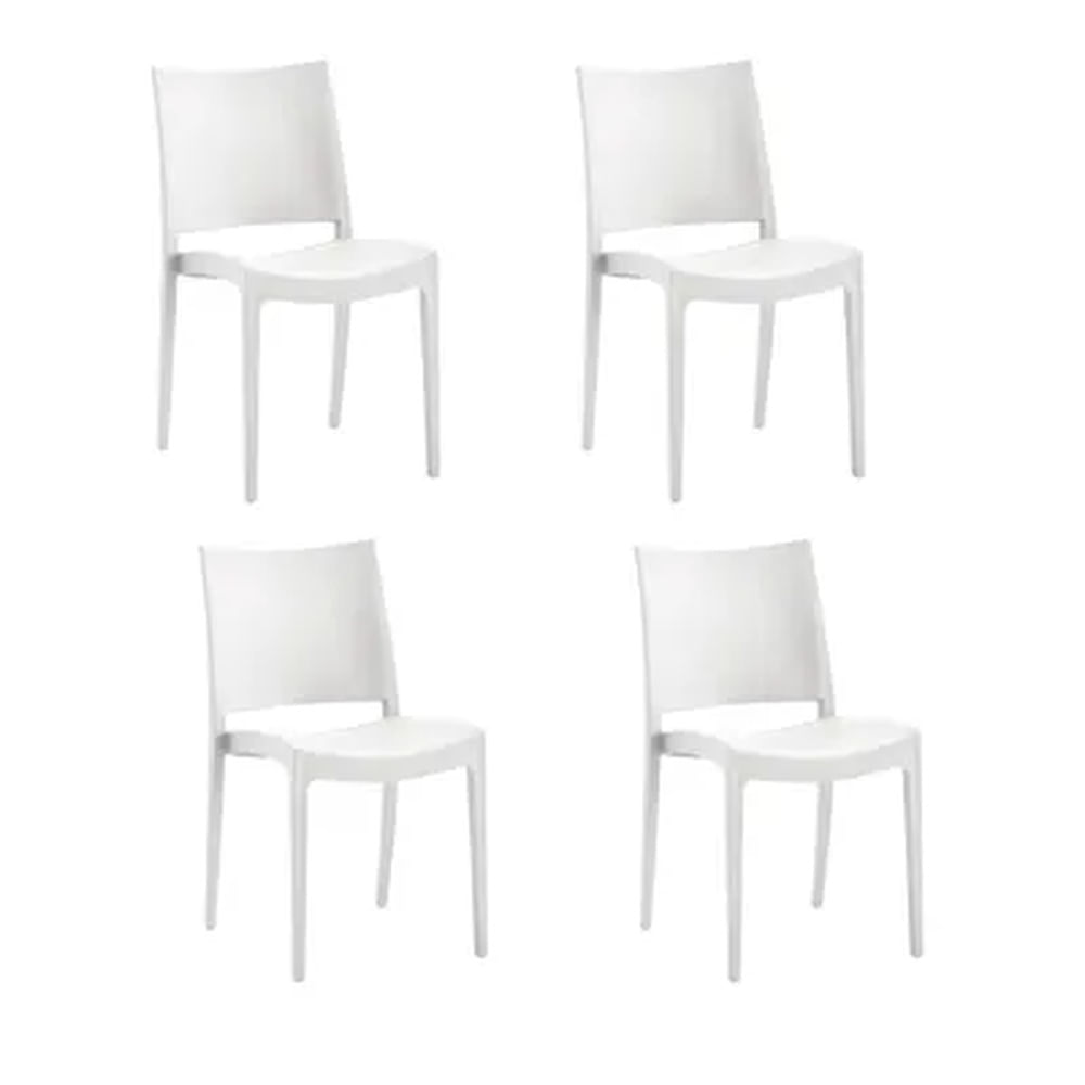 Pack Sillas de Comedor Sofia BLANCO - plazaVea