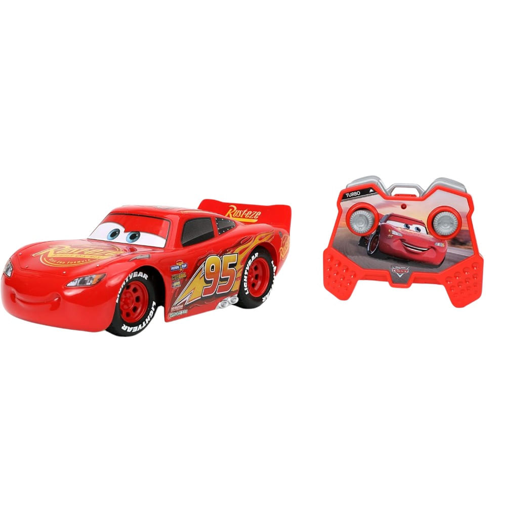 Disney Pixar Cars - Lightning McQueen Control Remoto. 1-24 - plazaVea