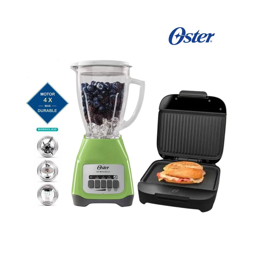 Combo Oster Licuadora 1.5 Litros - Sandwichera CKSTSM400 - plazaVea