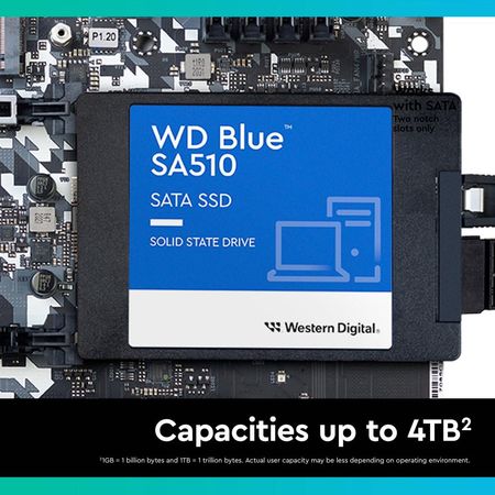 WD Blue SA510 4TB SATA III 2.5" SSD - Hasta 560 MB/s Lectura, 520 MB/s ...