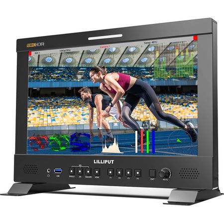 Lilliput Monitor Q13-8K 13.3" 3840 x 2160 12G-SDI con V-Mount, Soporte ...