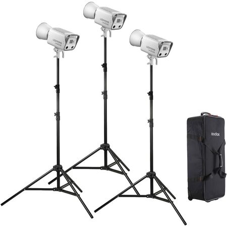 Godox Litemons LA300Bi Kit de Monolight LED Bi-Color de 3 Luces 330W ...