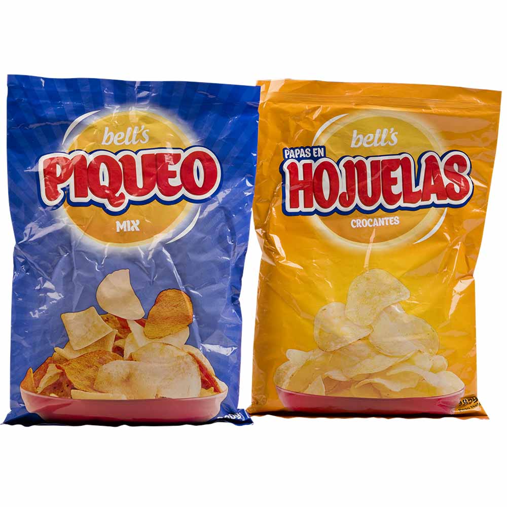 Papas BELL'S Bolsa 185g + Piqueos Bolsa 230g | plazaVea - Supermercado