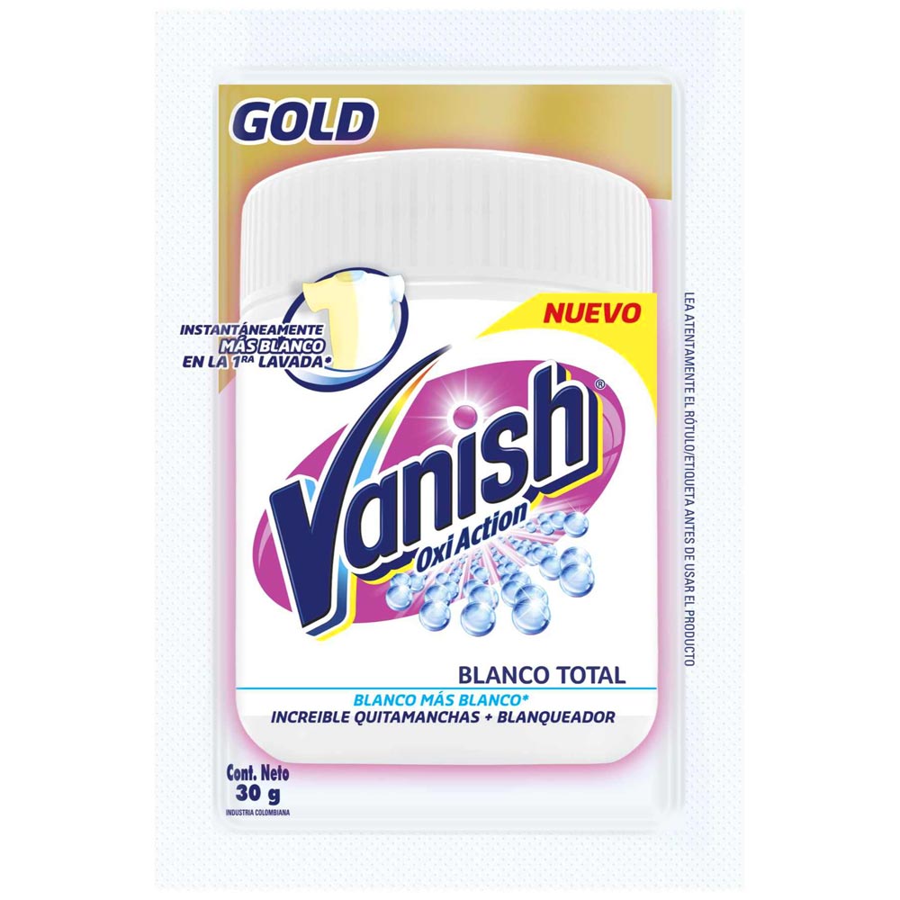Quitamanchas en Polvo VANISH Ropa Blanca Sobre 30g | plazaVea ... Quitamanchas en Polvo VANISH Ropa Blanca Sobre 30g | plazaVea ...