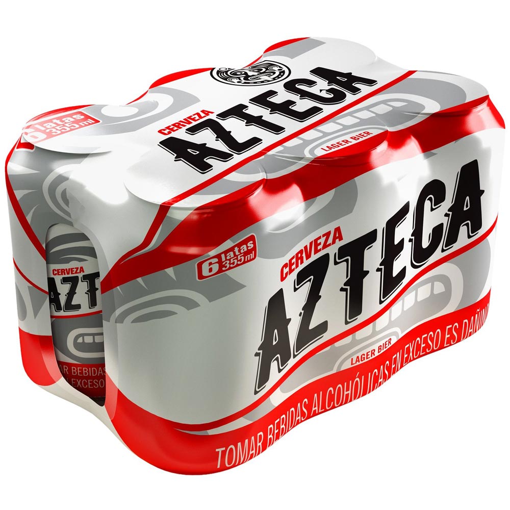 Cerveza AZTECA Lata 355ml Paquete 6un | plazaVea - Supermercado