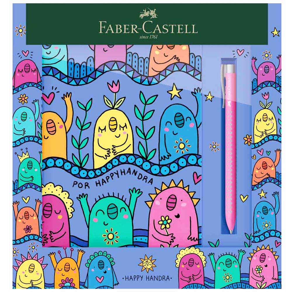 Set FABER CASTELL Libreta Happy Handra + Lapicero Rosa | plazaVea ...