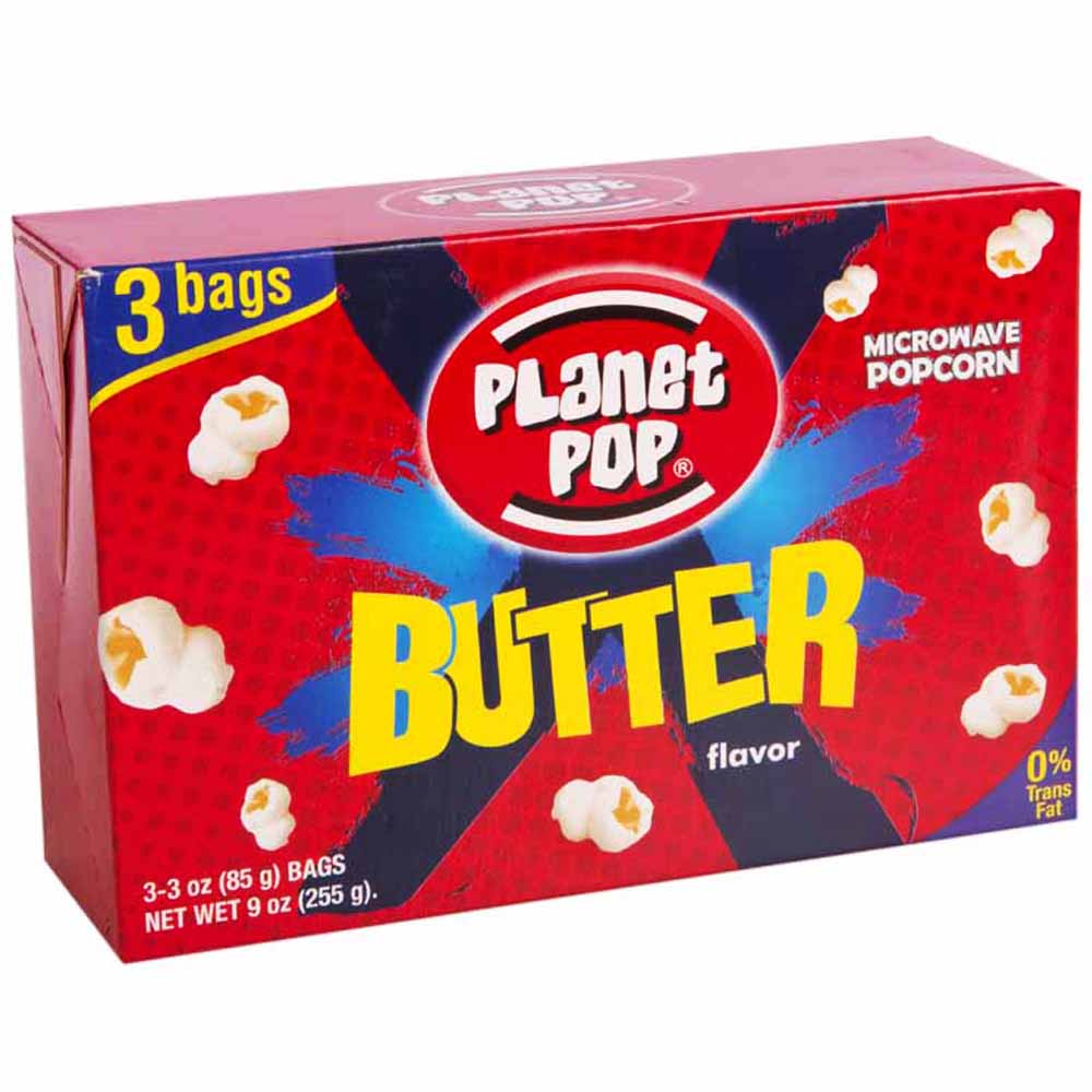 Maíz Pop Corn PLANET POP Mantequilla Paquete 3un | plazaVea - Supermercado