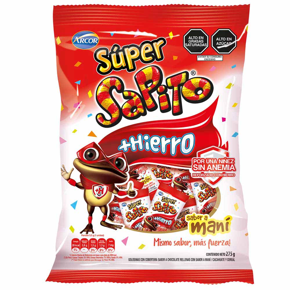 Mini Chocolate Super SAPITO Bolsa 275g | plazaVea - Supermercado