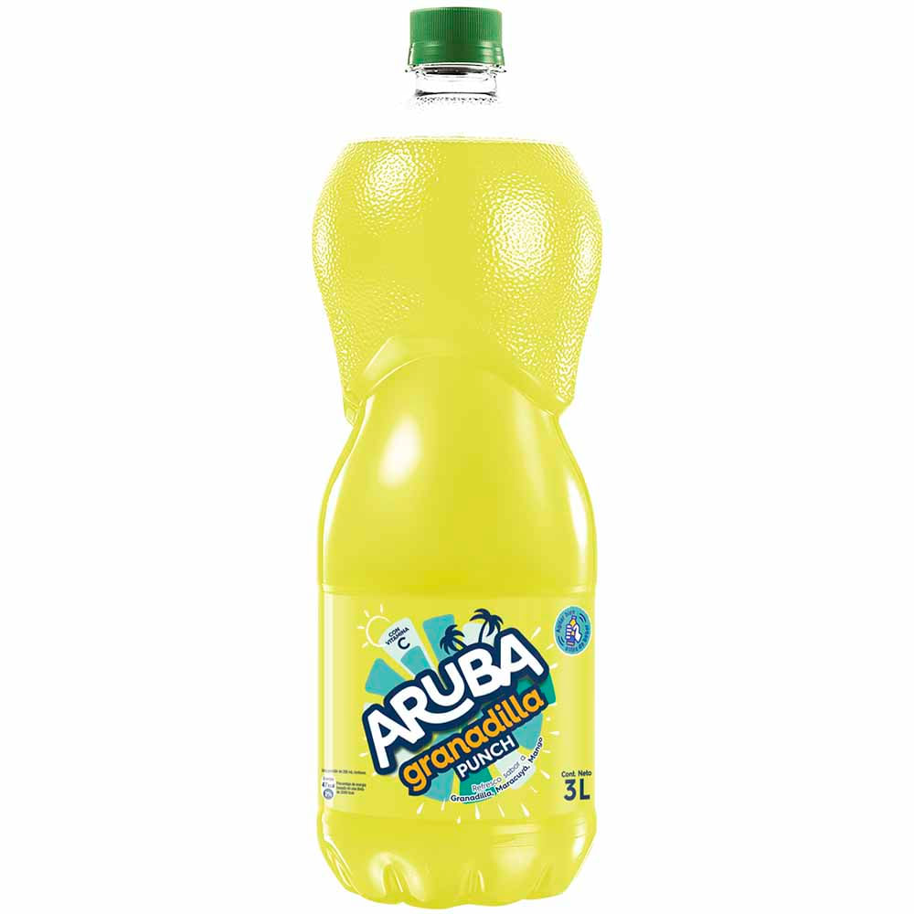 Refresco ARUBA Granadilla Punch Botella 3L | plazaVea - Supermercado