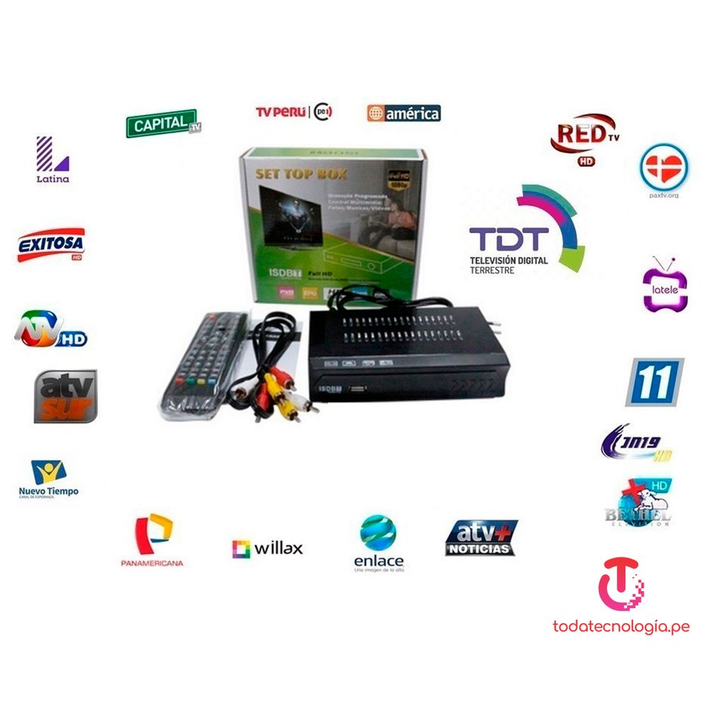 Decodificador TV Digital Sintonizador Tvd Full Hd Isdb-t | plazaVea ...