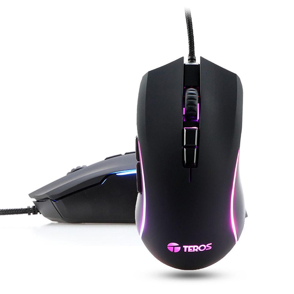 Mouse Gamer Teros Te-5160 6 Botones USB 6400 DPI | plazaVea - Supermercado