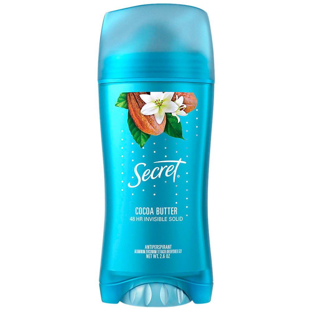Desodorante en Barra para Mujer SECRET Cocoa Butter Frasco 73g ...