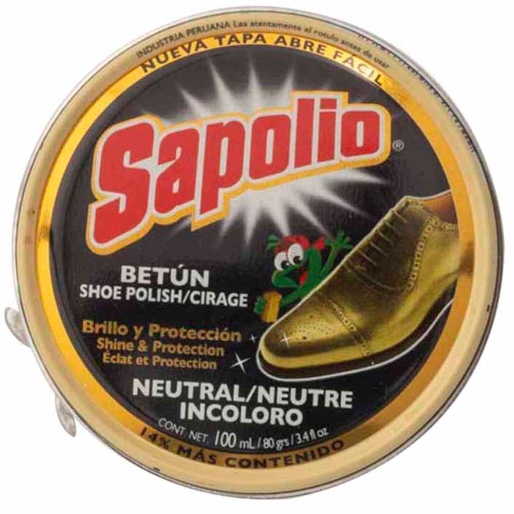 Betún en Pasta para Calzado SAPOLIO Neutral N°4 Lata 100ml | plazaVea ...