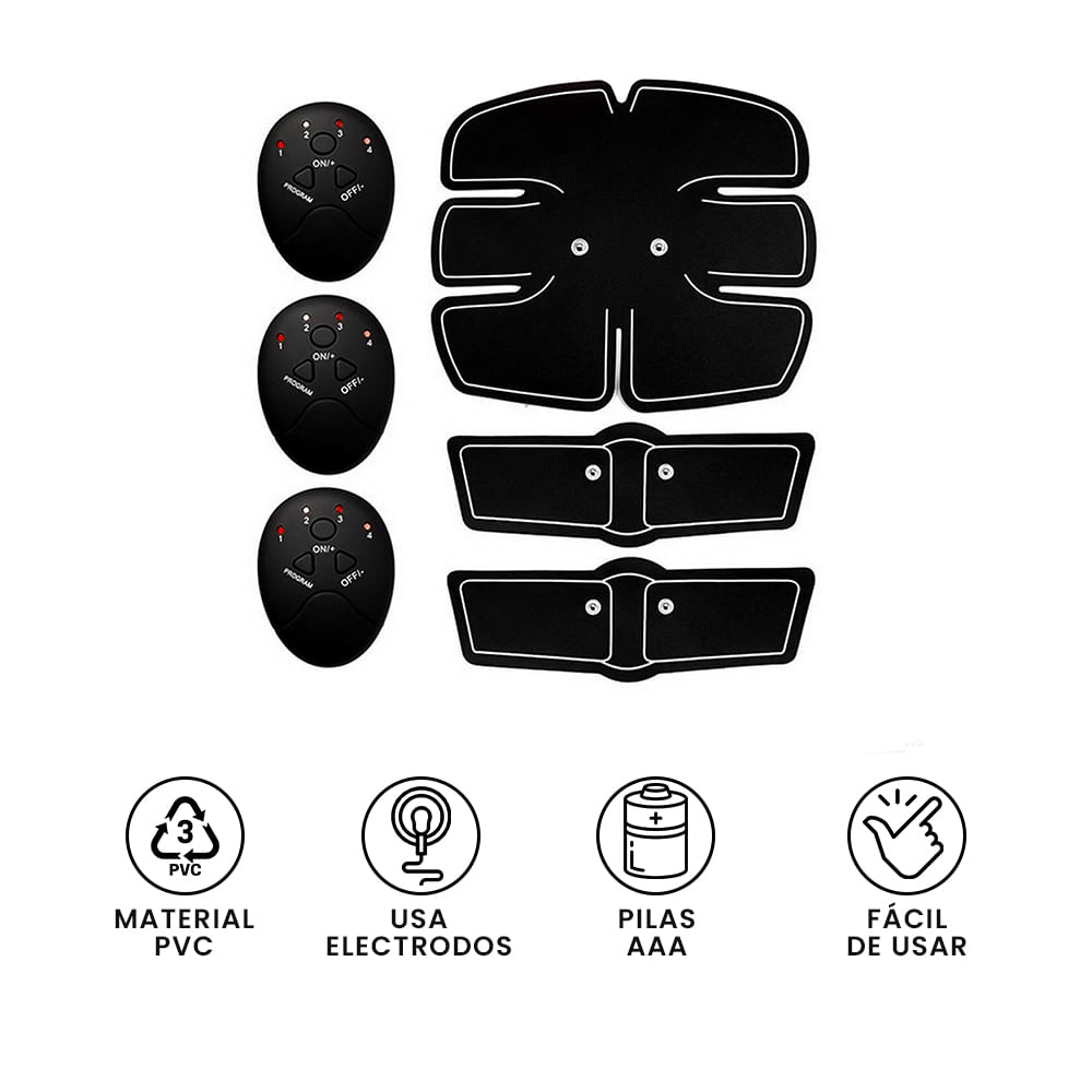 Electroestimulador de Abdomen y Brazos EMS Tonifica y Fortalece | plazaVea - plazaVea PRD
