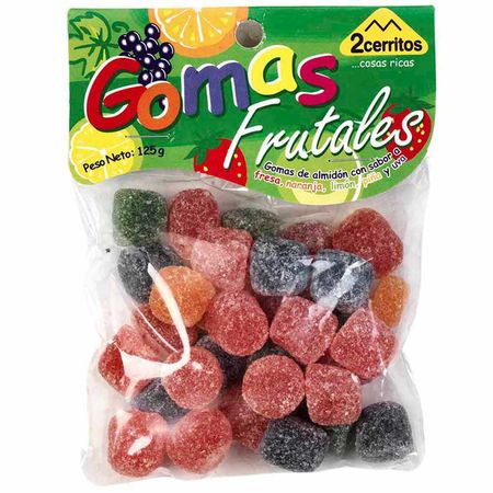 Gomas Dulces 2 CERRITOS Sabor Fresa Naranja Limón y Piña Bolsa 125g ...