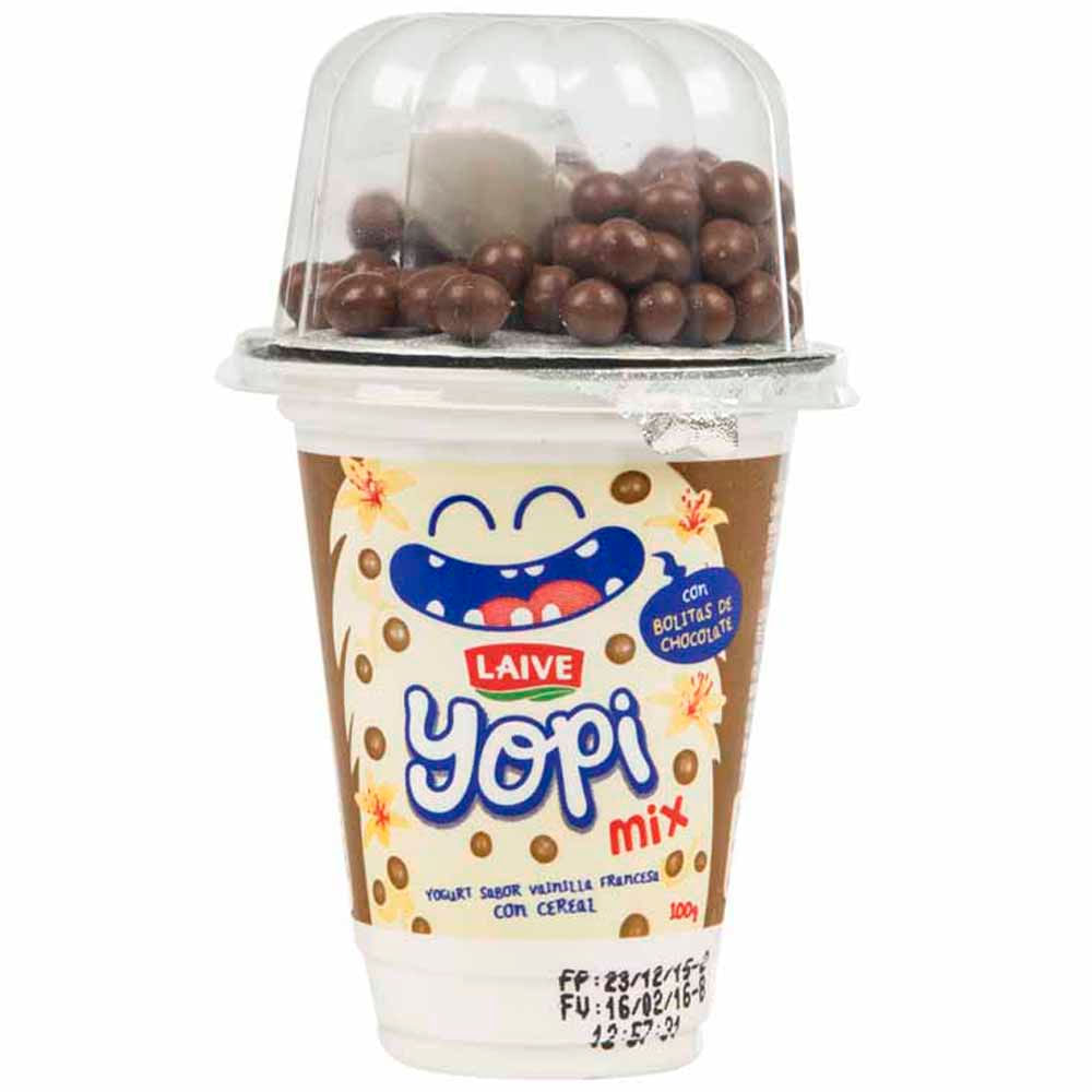 Yogurt YOPI Mix Vainilla con Bolitas de Chocolate Vaso 100g | plazaVea ...