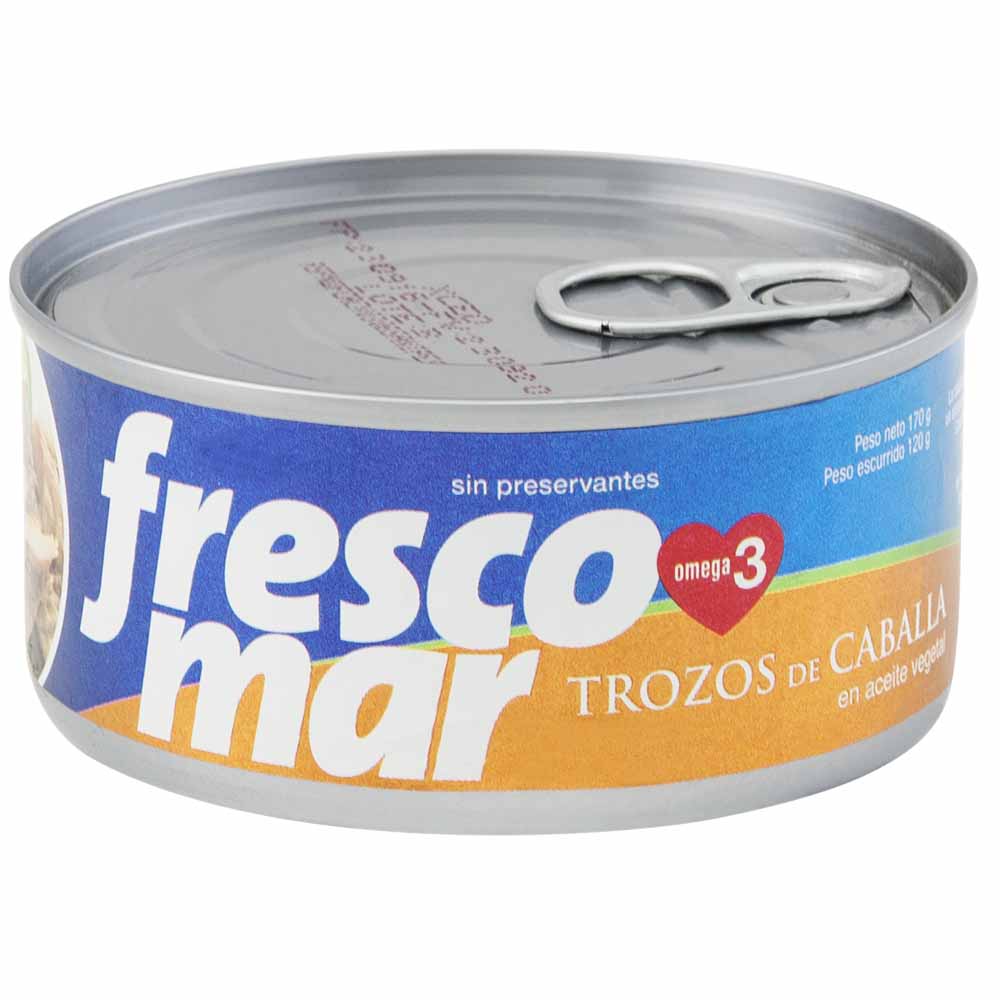 Trozos de Caballa FRESCOMAR Aceite Vegetal Lata 170g | plazaVea ...