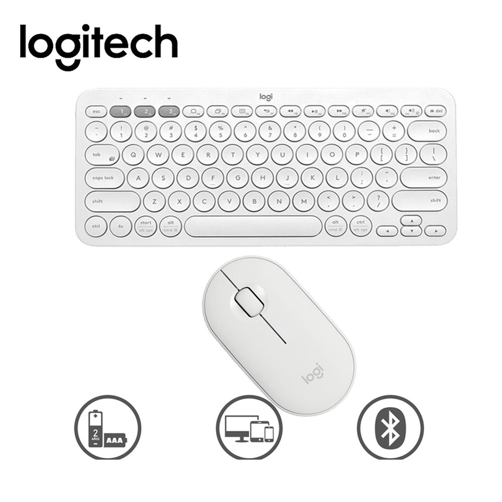 Kit - Logitech Teclado K380 + Mouse M350 Bluetooth Blanco | plazaVea ...