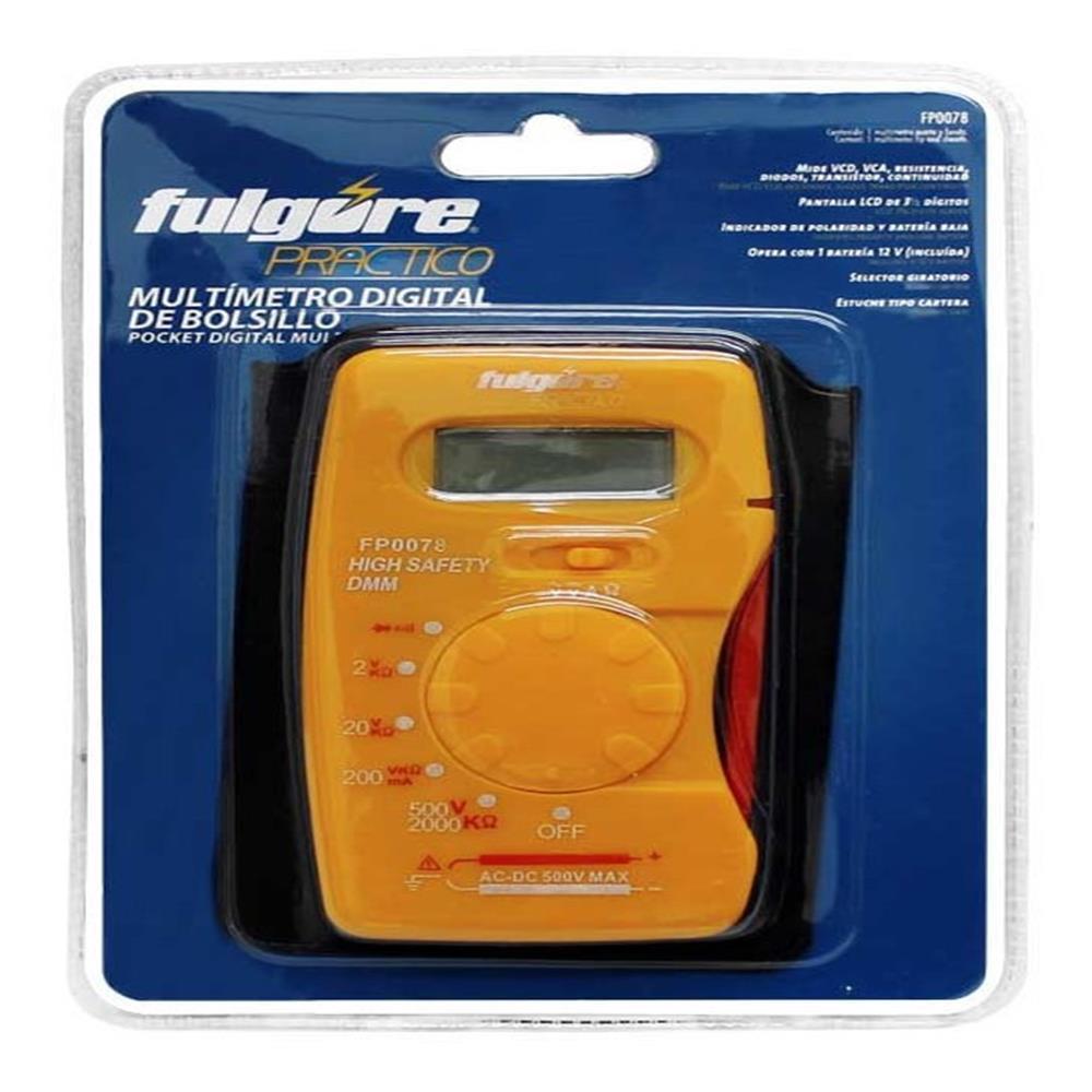 Multimetro Digital De Bolsillo Fulgore FU0234 | plazaVea - plazaVea