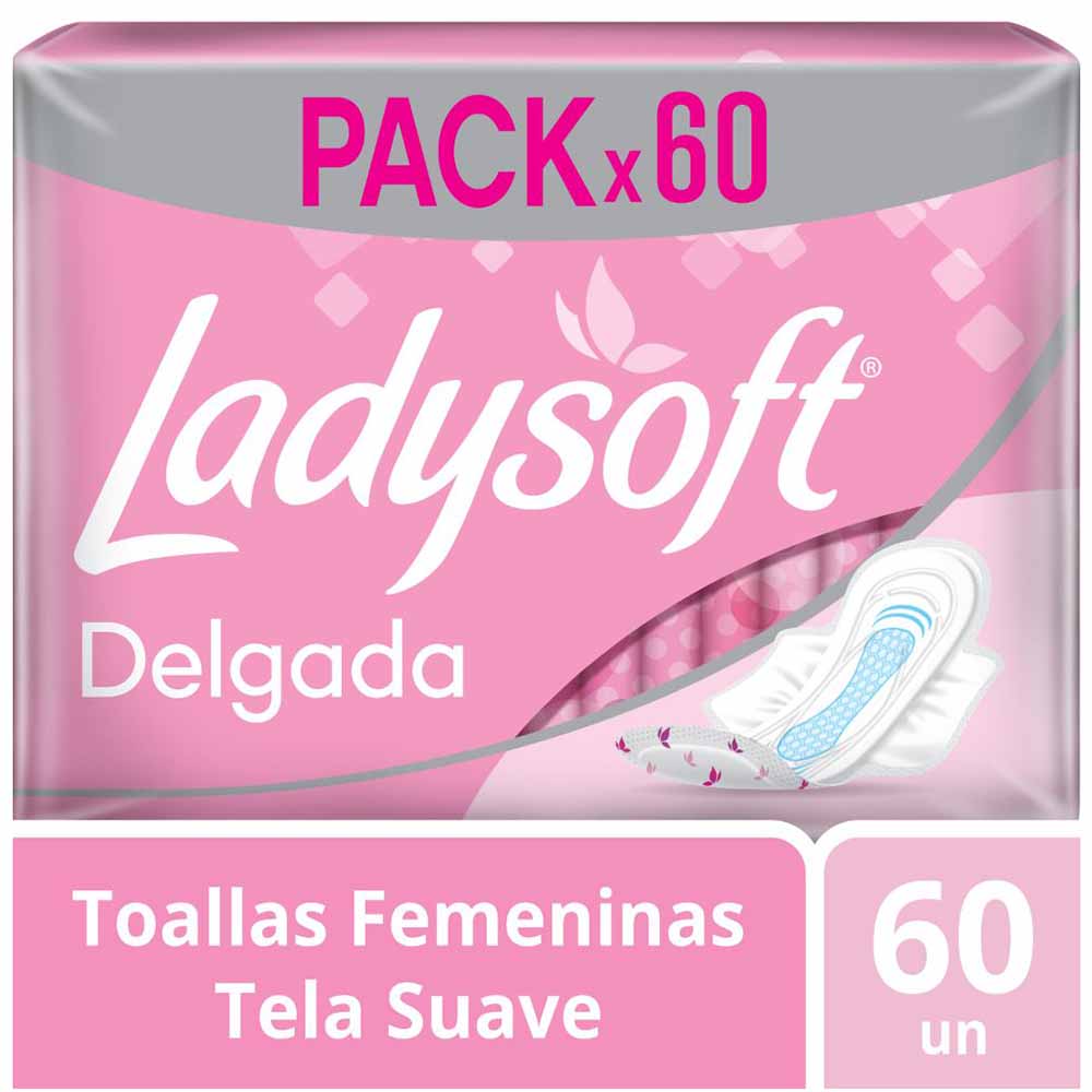 Toalla Higiénica LADYSOFT Delgada Paquete 60un | plazaVea - Supermercado