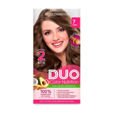 Tinte Duo Color Nutrition Kit # 7 Rubio Dorado - Kit 1 UN | plazaVea ...