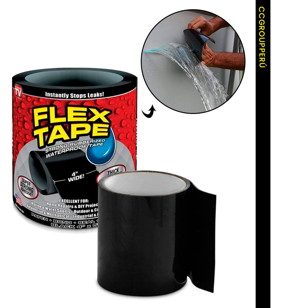 Cinta Adhesiva Impermeable - Flex Tape | plazaVea - Supermercado