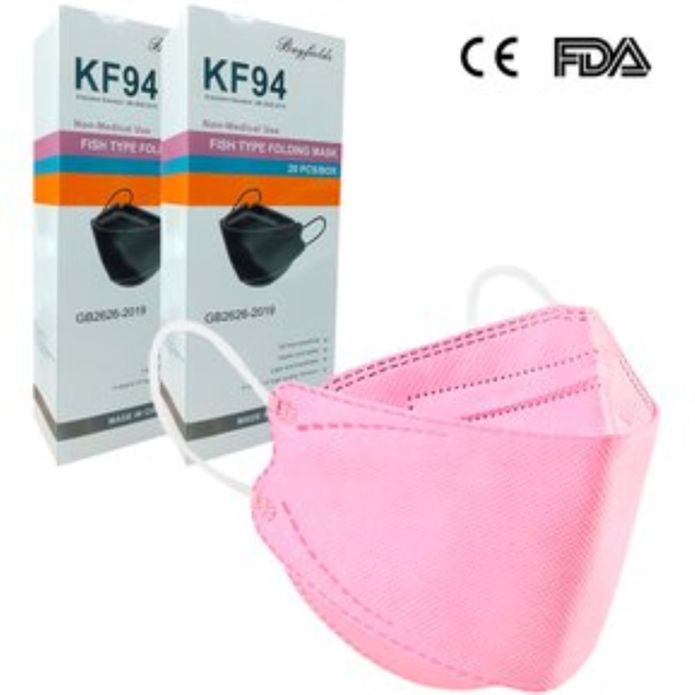 Mascarilla Kf94 Fish Rosado - 40 Un | plazaVea - Supermercado