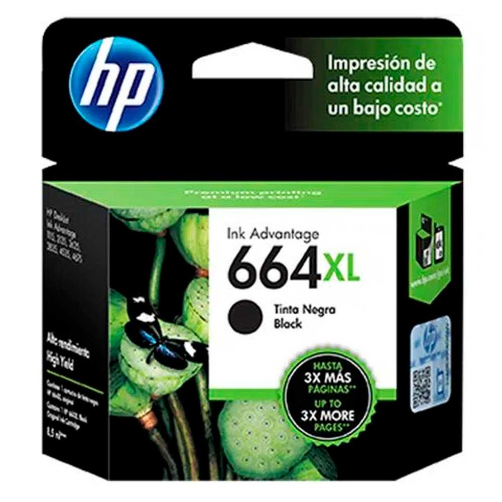 Tinta HP 664XL F6V31AL Negra Original | plazaVea - plazaVea