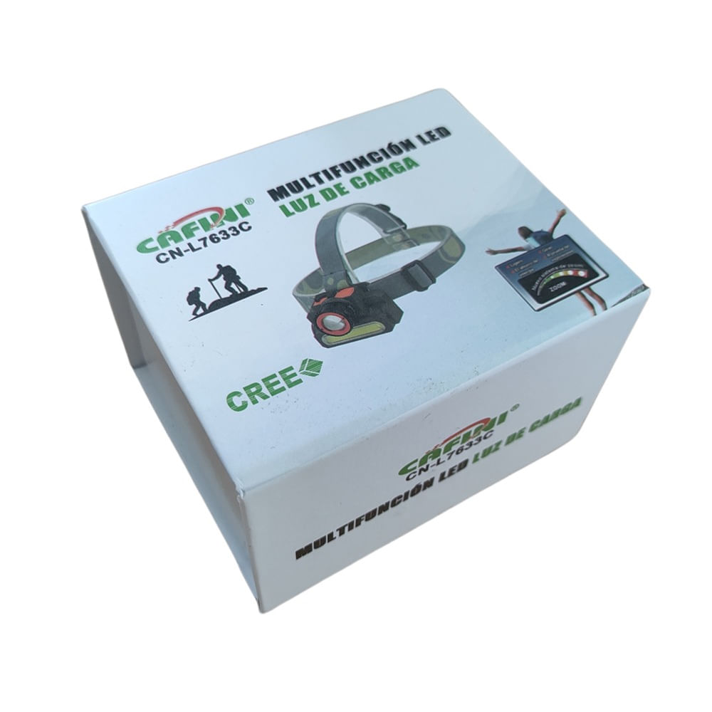 Linterna Frontal Recargable Cafini Luz Led Fuerte CN-L7633C | plazaVea ...