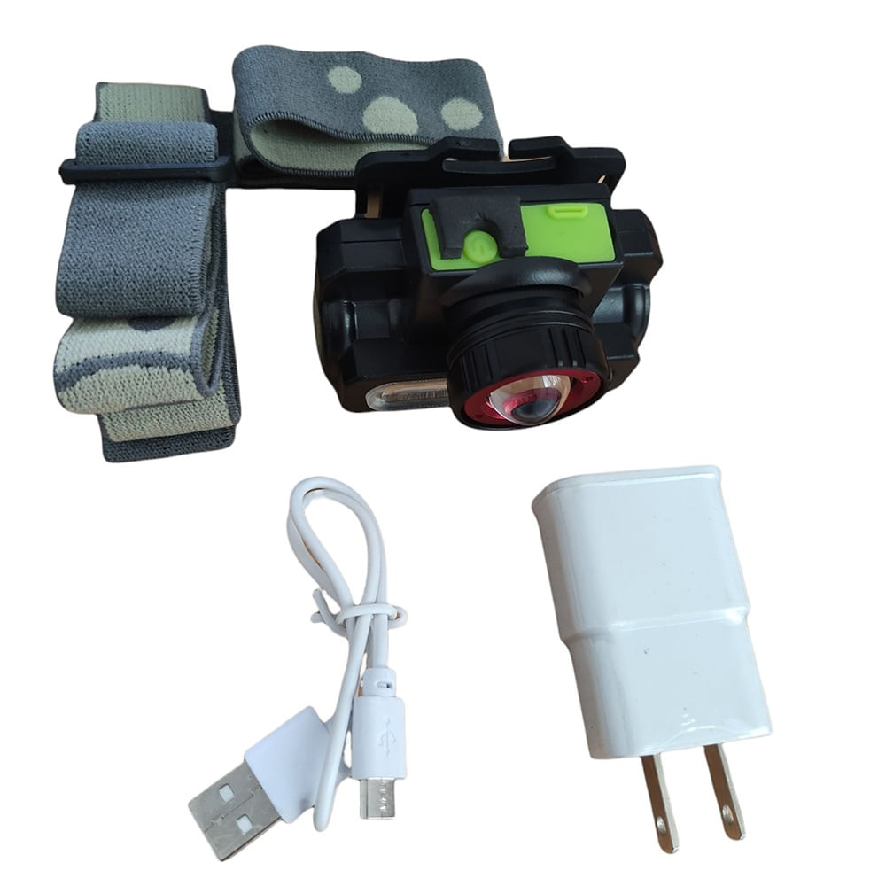 Linterna Frontal Recargable Cafini Luz Led Fuerte CN-L7633C | plazaVea ...