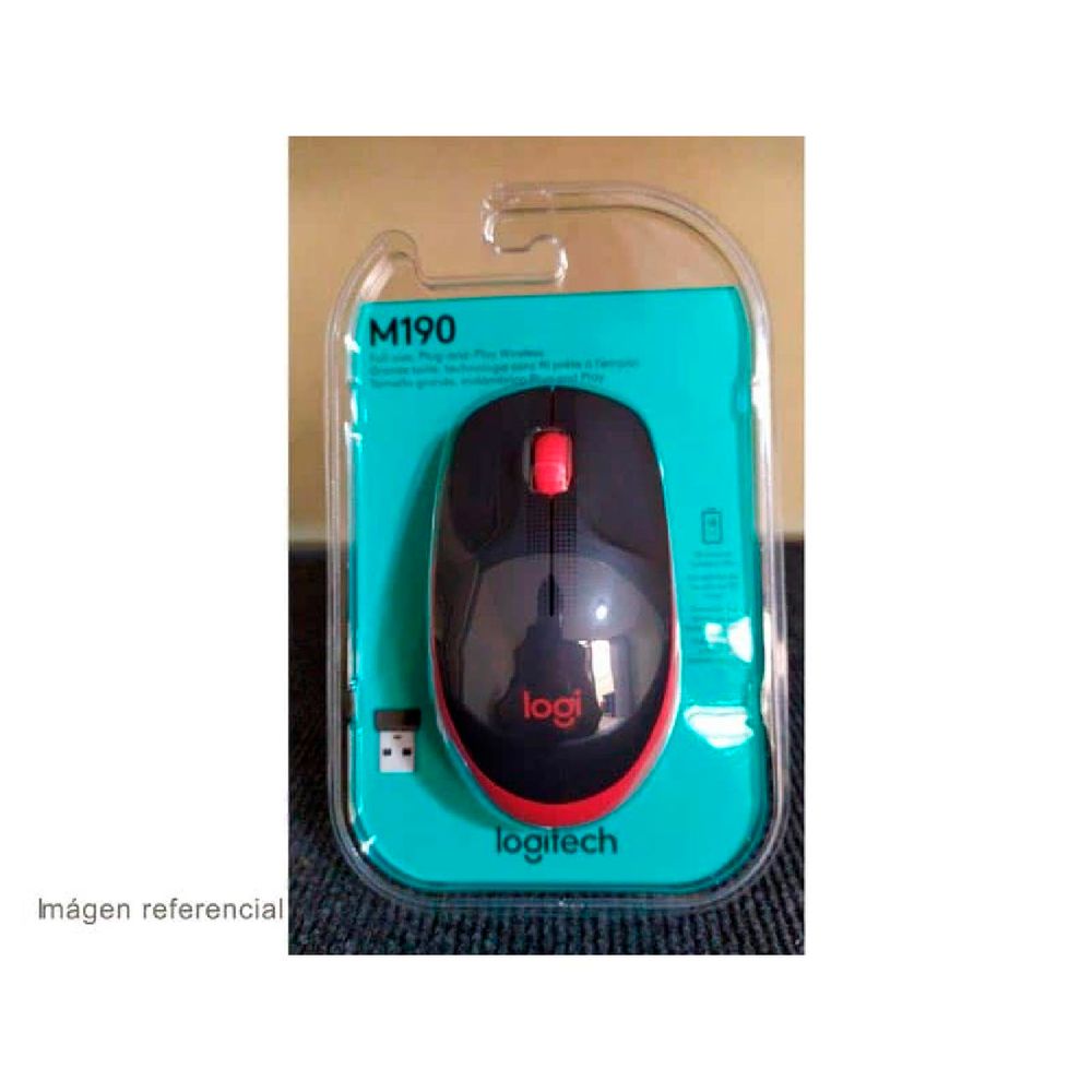 Mouse Logitech M190 Inalambrico Rojo | plazaVea - plazaVea