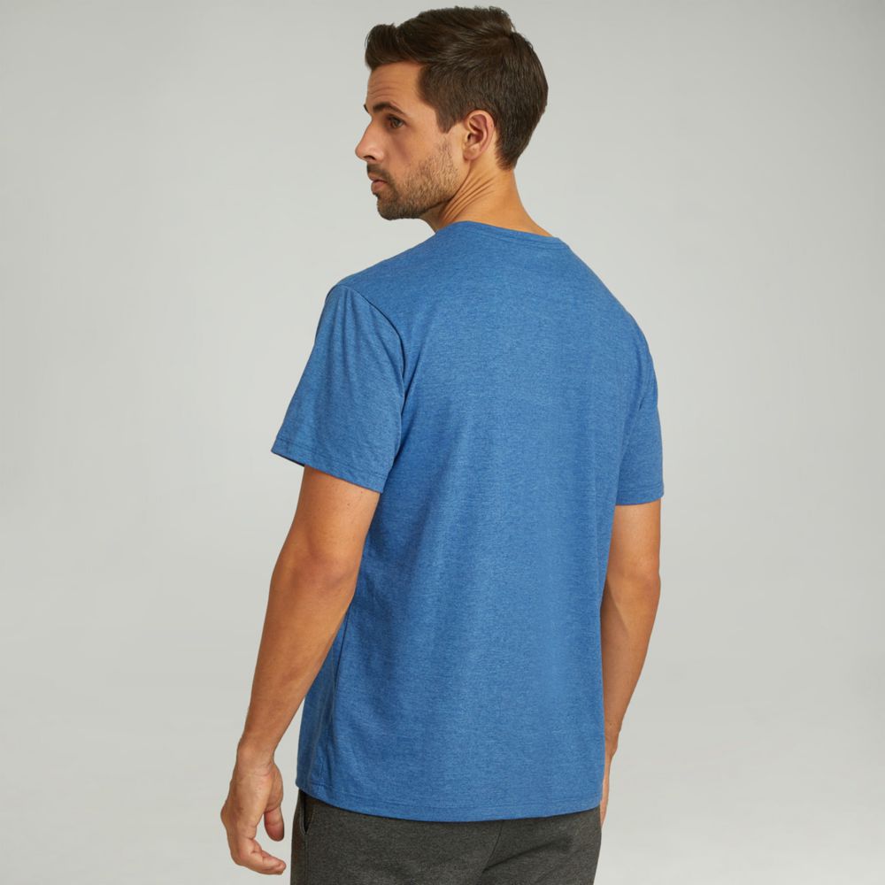 Polo Amc Basico Azulino Hombre | plazaVea - Supermercado