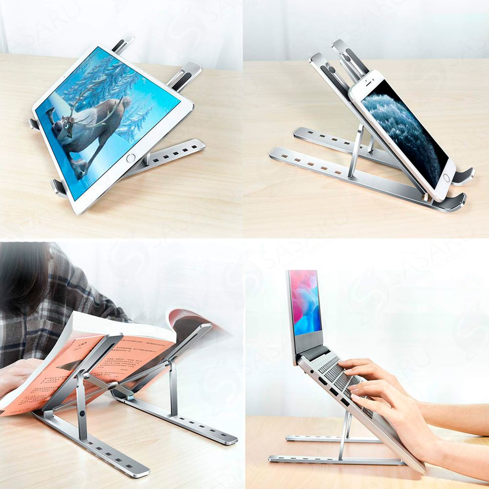 Soporte Ajustable Plegable Portátil para Laptop Negro | plazaVea - plazaVea