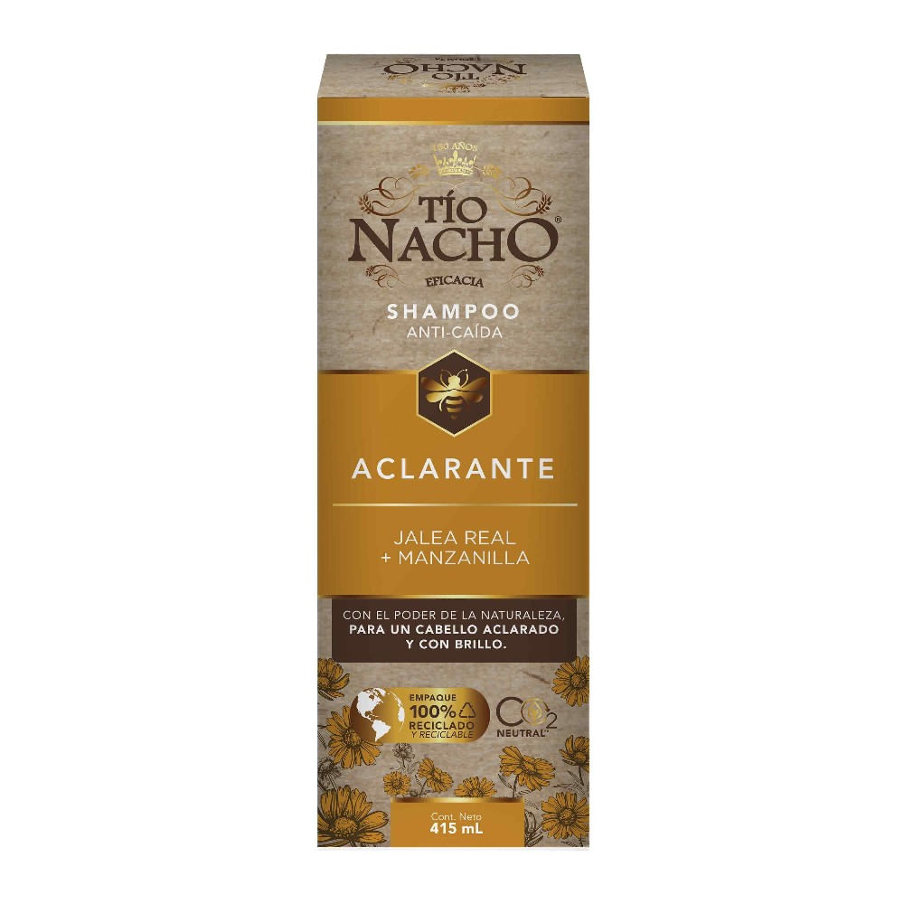 Shampoo TÍO NACHO Aclarado Natural Frasco 415ml | plazaVea - plazaVea